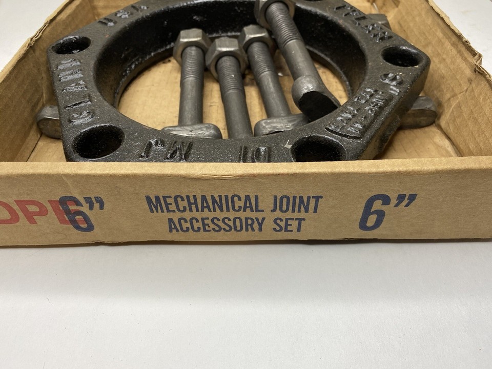 Midwest Gland Pack 6" Mechanical Joint HDPE MJ Gland Kit C110 NOS | eBay