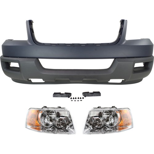 Bumper Cover Kit For 2003 Ford Expedition Front 3pc Unprimed | eBay
