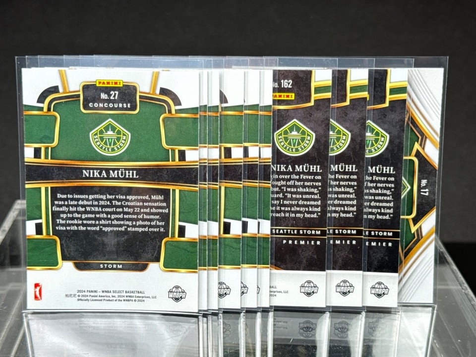 Nika Muhl 2024 Panini Select WNBA RC Silver Premier Concourse Rookies ...