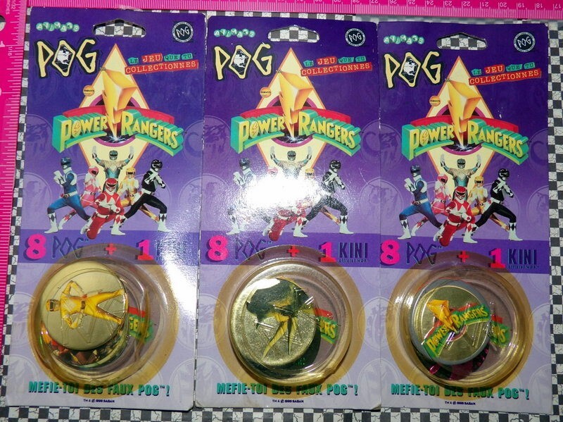 POG Prism Avimage Power Ranger Mighty Morphin 3 Sets: 1 CAP + 8 POGS ...
