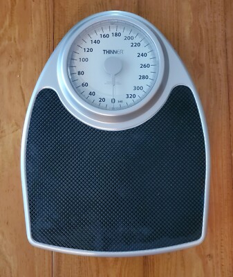 Thinner by Conair Bathroom Scale for Body Weight, Extra-Large Analog ...