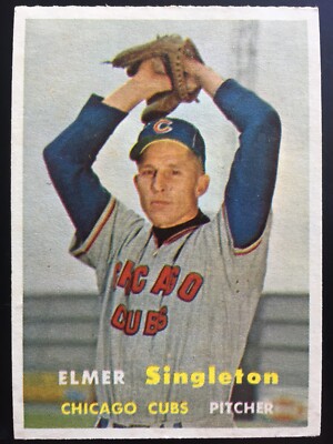 1957 Topps #378 ELMER SINGLETON Chicago Cubs MLB baseball card EX | eBay