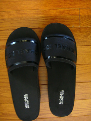 NWOB Women's Michael Kors Signature Platform Slides - Size 6 | eBay
