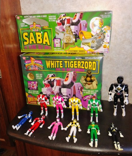 Vintage 1993-95 Bandai Mighty Morphin Power Rangers Toys Assorted Lot ...