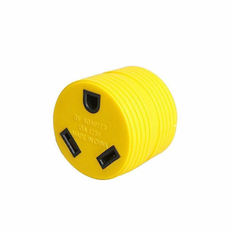 Power Adapter 3 prong 15 amp Male to 30 amp 110 Female RV Camper ...