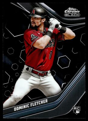2023 Topps CHROME BLACK DOMINIC FLETCHER #82 DIAMONDBACKS RC | eBay