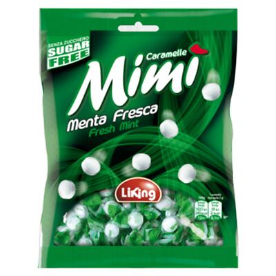 CARAMELLE LIKING MIMI' MENTA FRESCA SENZA ZUCCHERO CARAMELLINE ALLA ...