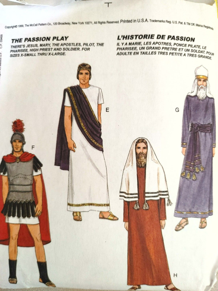 McCall's Pattern 2060 Biblical Character Costumes Nativity Passion Play ...