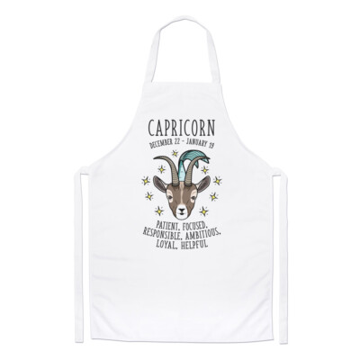 Capricorn Horoscope Chefs Apron - Horoscope Star Sign Astrology Zodiac ...