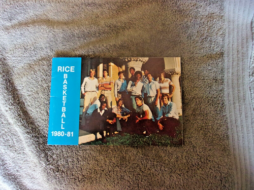 1980-81 RICE BASKETBALL MEDIA GUIDE Yearbook RICKY PIERCE 1981 WILLIS ...