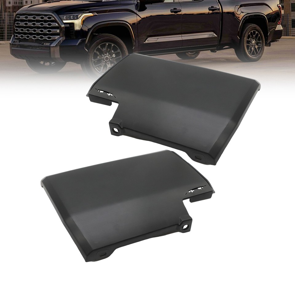 For 2022-2023 Toyota Tundra Black Rear Bumper Left&Right Caps Cover ...