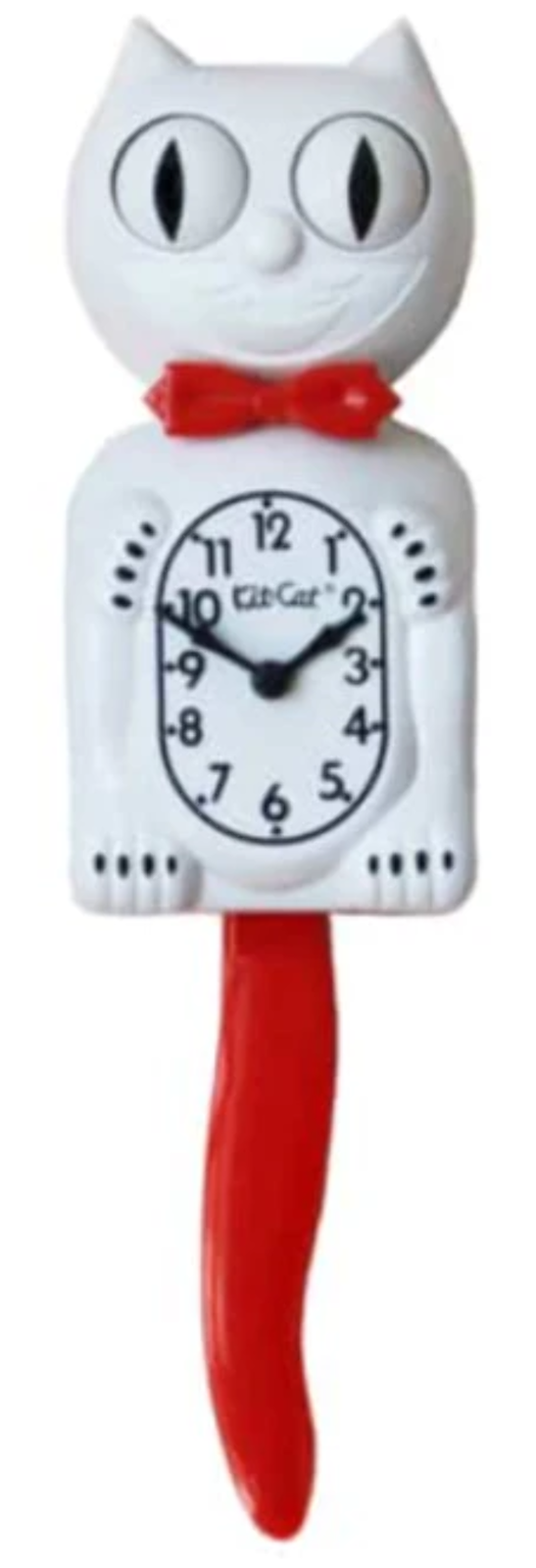 White/Red Kit-Cat Clock : LARGE | eBay