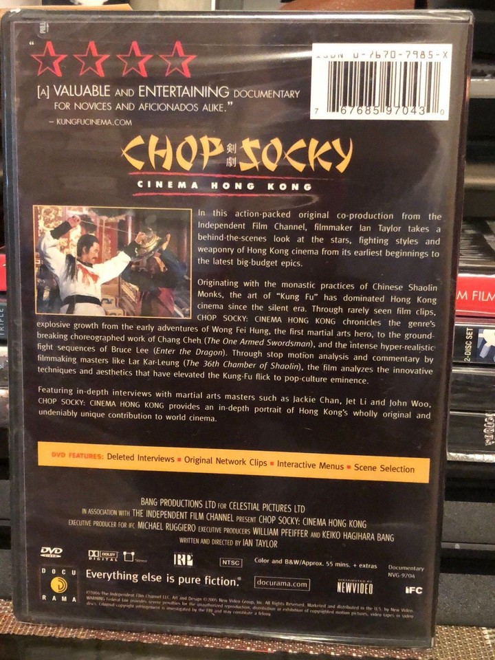 Chop Socky: Cinema Hong Kong (DVD) Jet Li, Jackie Chan, Bruce Lee, John ...