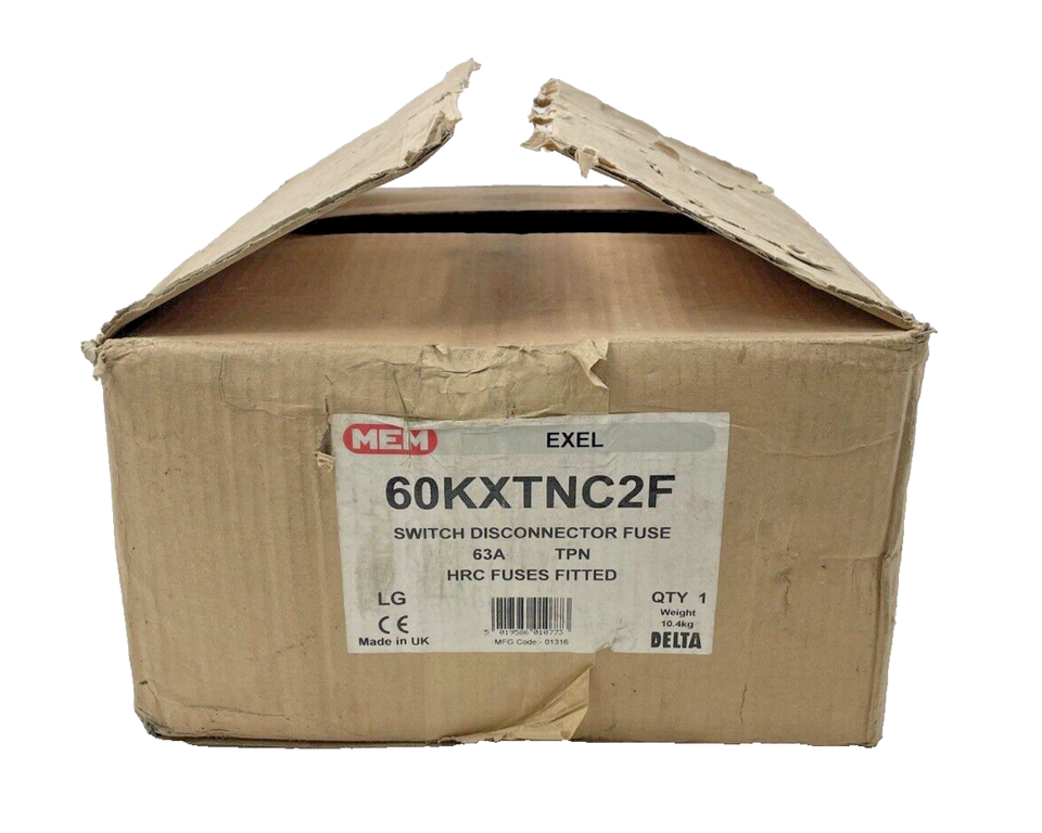 Eaton Exel Switch Disconnector Fuse 60KXTNC2F Grey Metal Three Phase ...