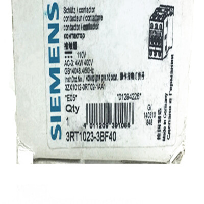 1PCS New Siemens Contactor 3RT1023-3BF40 3RT1023-3B..0 DC110V 3RT1 023 ...