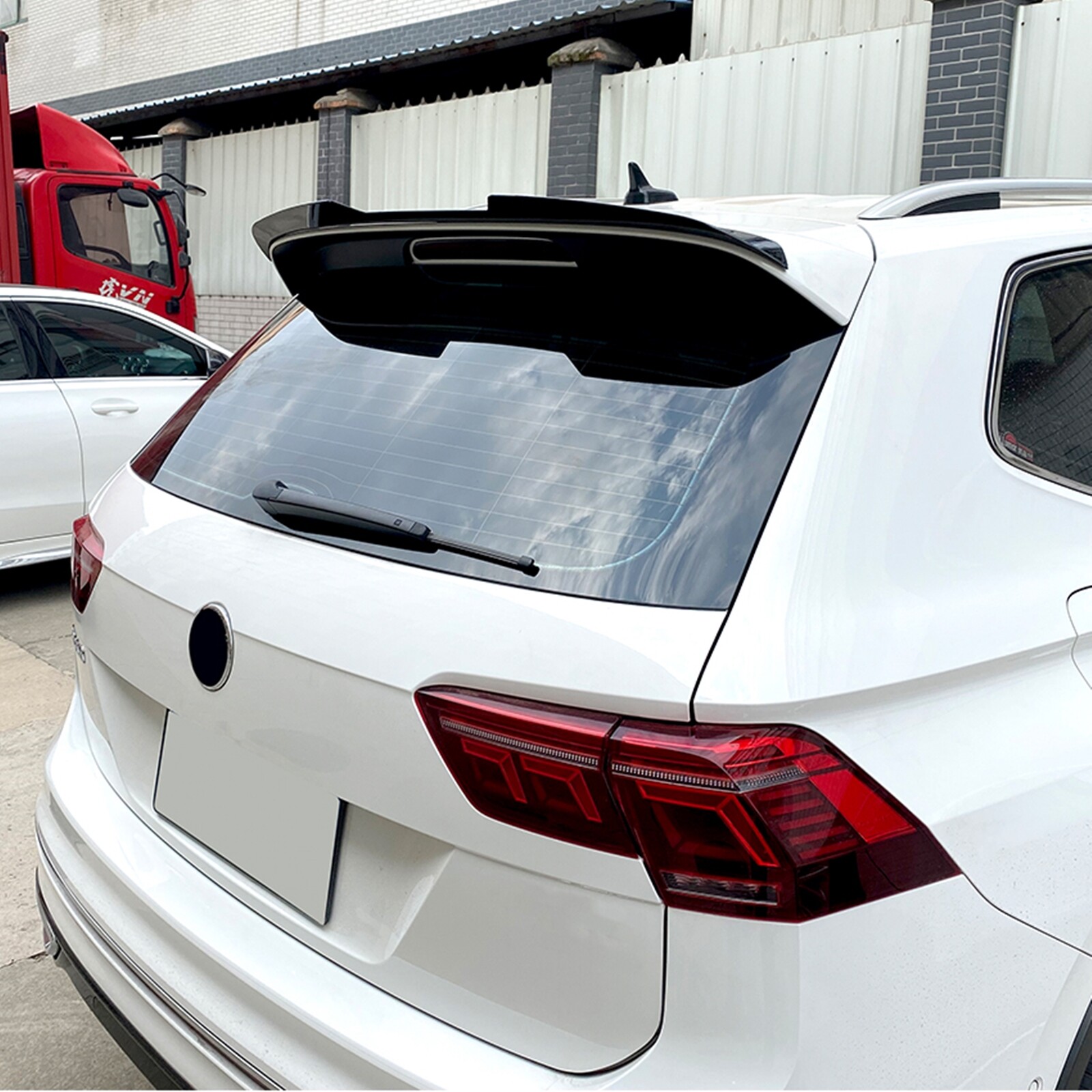For Volkswagen Tiguan 2017-2023 R-Line Car Rear Trunk Roof Spoiler Wing ...