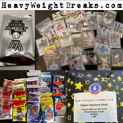 Custom SUPER MLB Mystery Baseball Packs - 20+ cards, 2 packs, 2 autos ...