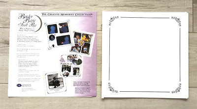 Creative Memories 12x12 White Boarder Basic Scroll Sheet Page New Loose OldStyle | eBay
