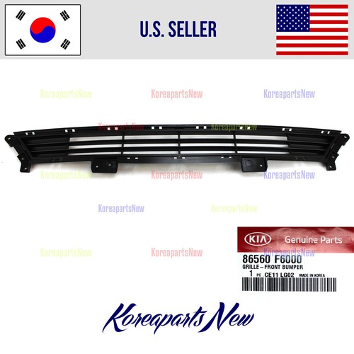 Front Bumper Grille Center Lower (GENUINE) 86560F6000 KIA CADENZA 2017 ...