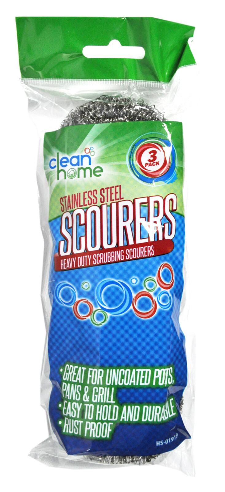 Clean Home Heavy Duty Stainless Steel Scrubbing Scourers | eBay