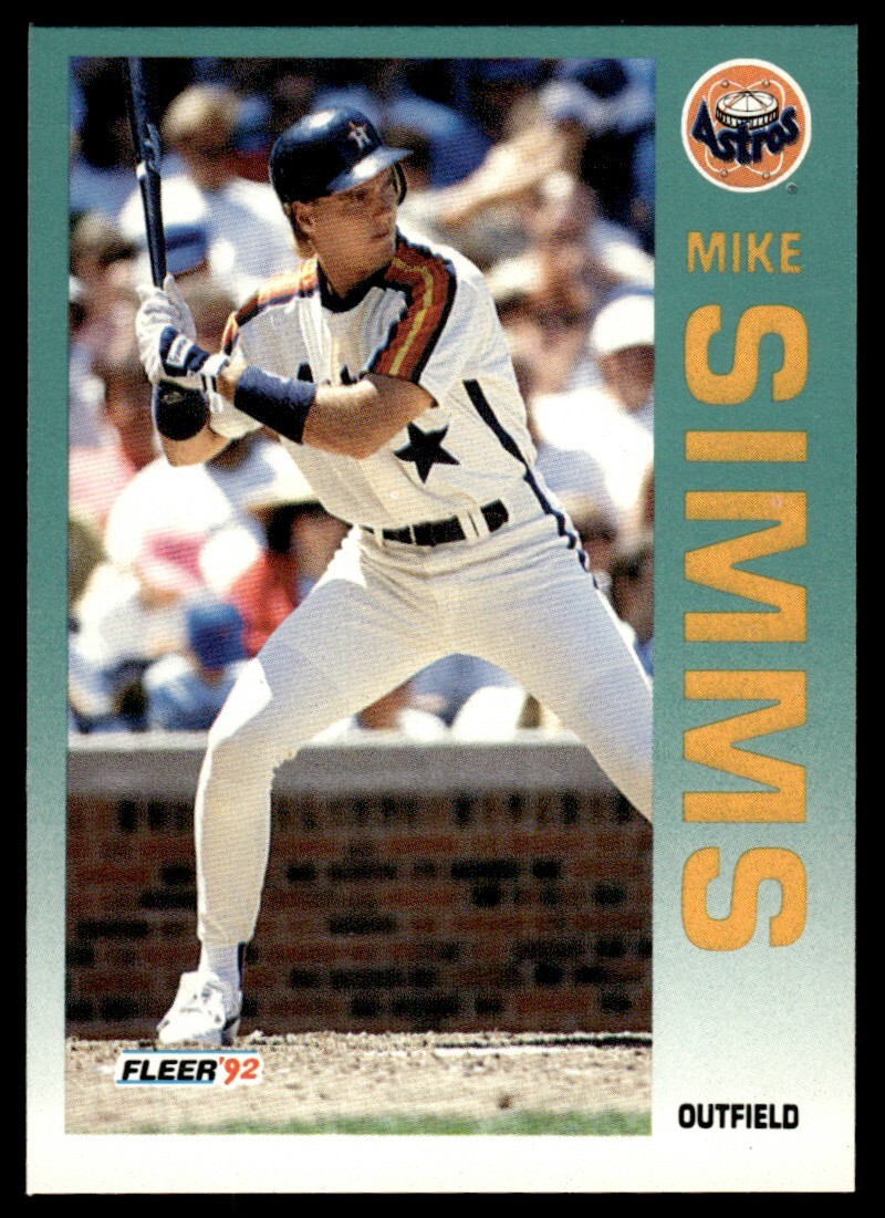 1992 Fleer #445 Mike Simms Houston Astros | eBay