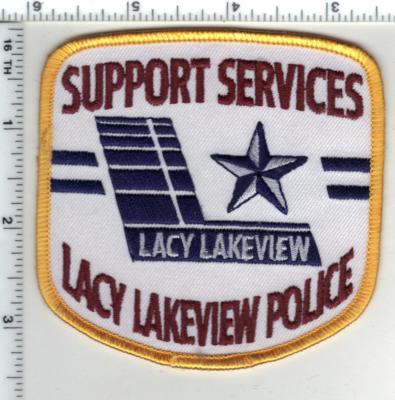 Lacy Lakeview Police (Texas) 1st Issue Support Services Shoulder Patch ...