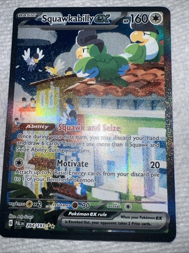 Squawkabilly ex 264/193 | Special Illustration Rare | Pokemon Paldea ...