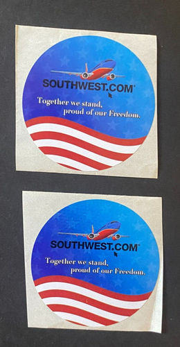 2 Southwest Airlines "Together we stand, proud of our Freedom ...