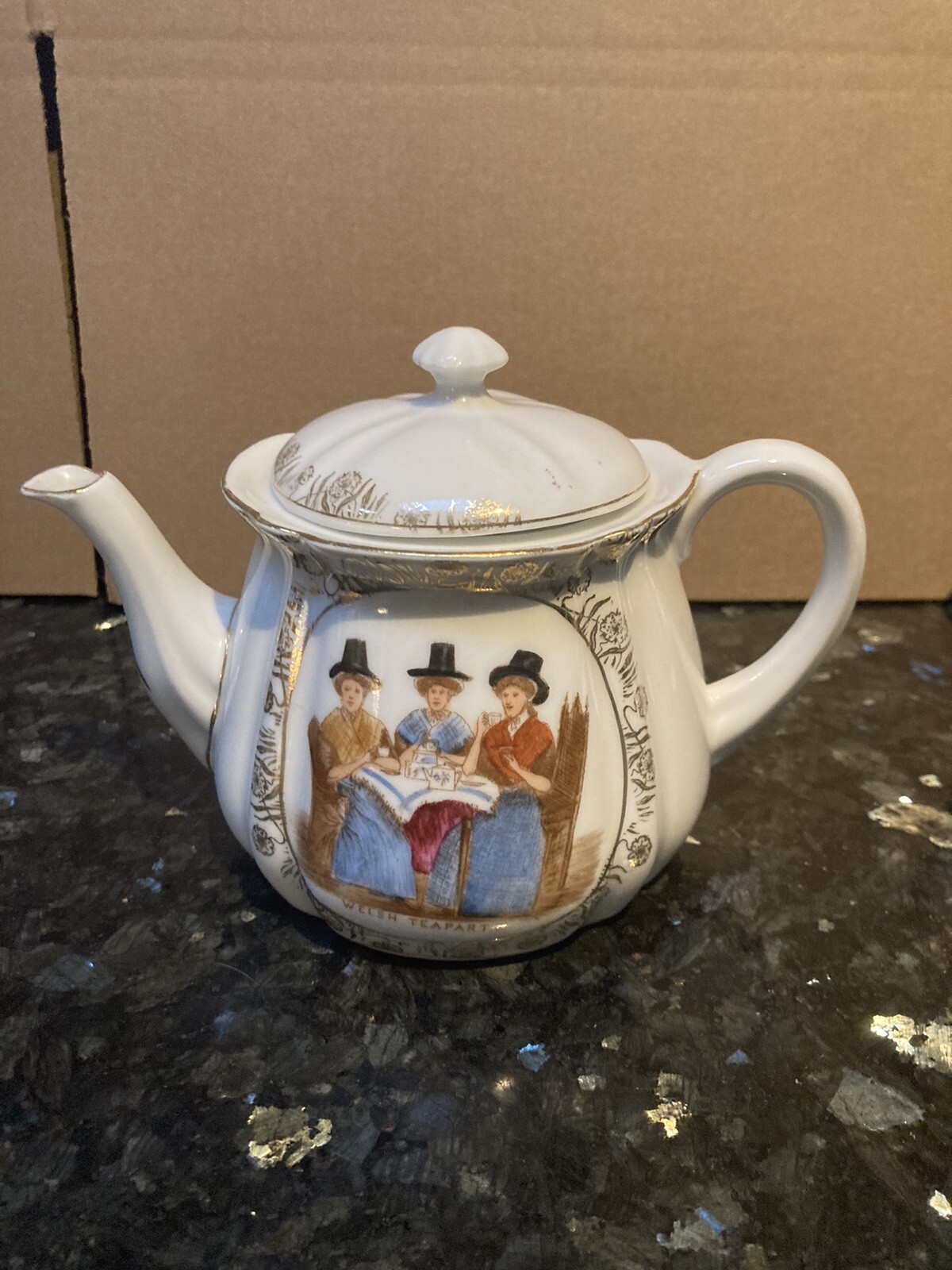 Vintage Souvenir Welsh Costume Items Teapots Jug Bowl Cup Saucer Tea ...