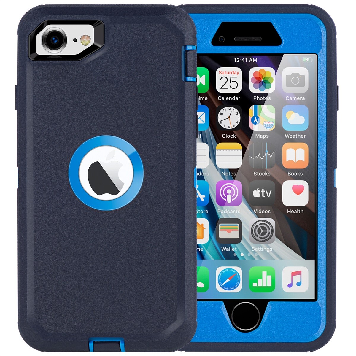 For iPhone SE 2020/SE 2022/8/7 Case Shockproof Heavy Duty Cover fits ...