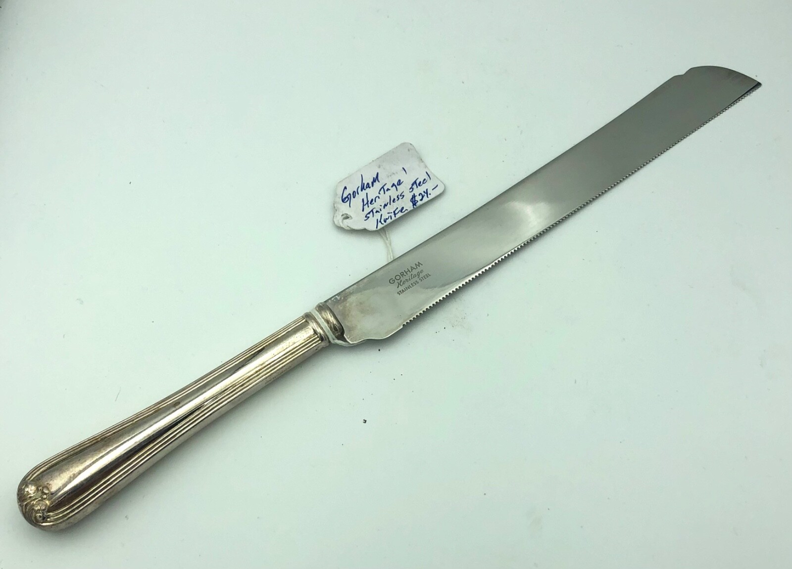 12" Gorham Heritage Stainless Steel Wedding Cake /Bread Knife | eBay