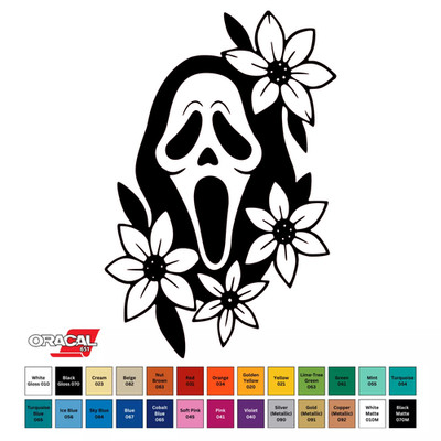 Scream Ghostface Horror Die Cut Vinyl Decal Permanent Sticker 6" CHOOSE ...