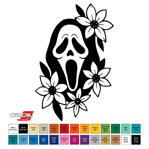 Scream Ghostface Horror Die Cut Vinyl Decal Permanent Sticker 6" CHOOSE ...