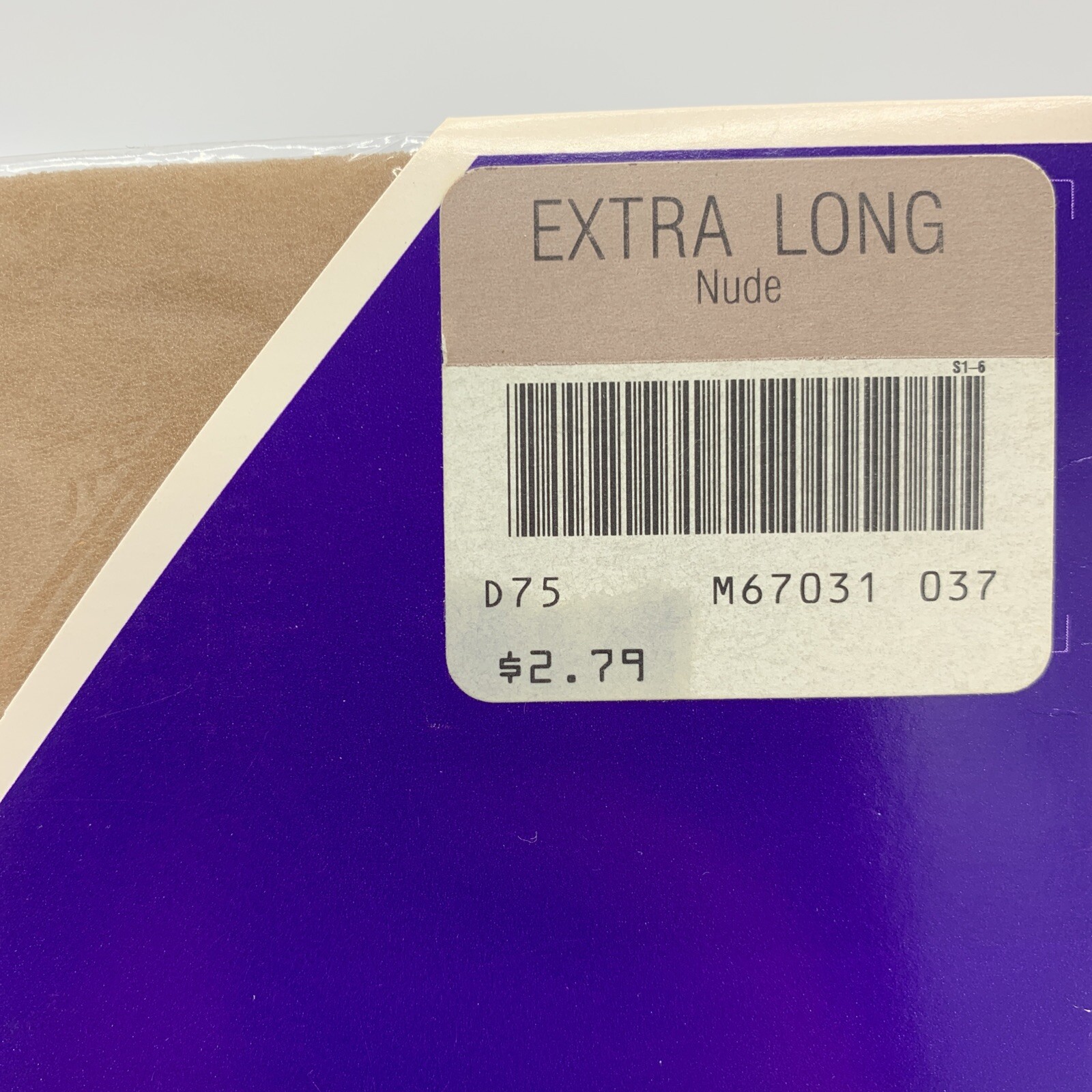 Sears Cling-alon Pantyhose Extra Long Nude Sheer Sandalfoot Cotton ...