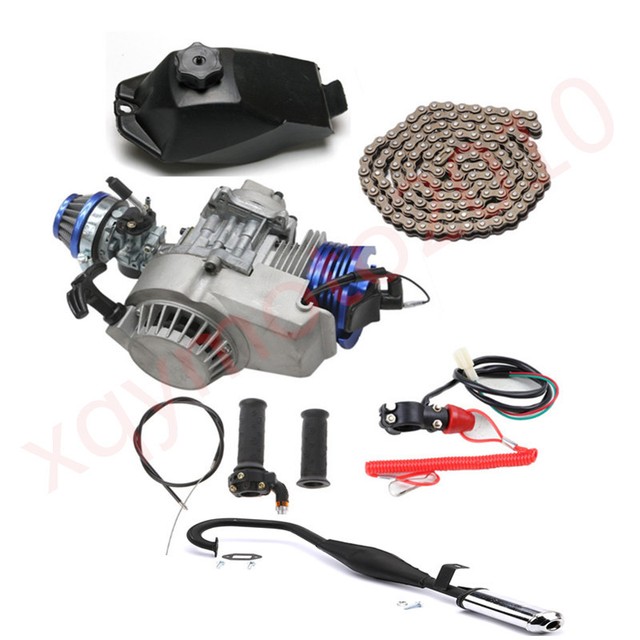 47 49CC 2 Stroke Engine Motor kit Gas Scooter Mini Chopper Dirt Pocket ...