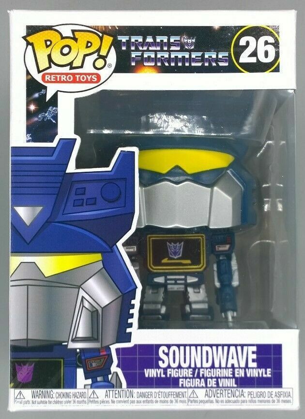 Funko POP #26 Soundwave - Transformers - - Includes POP Protector | eBay