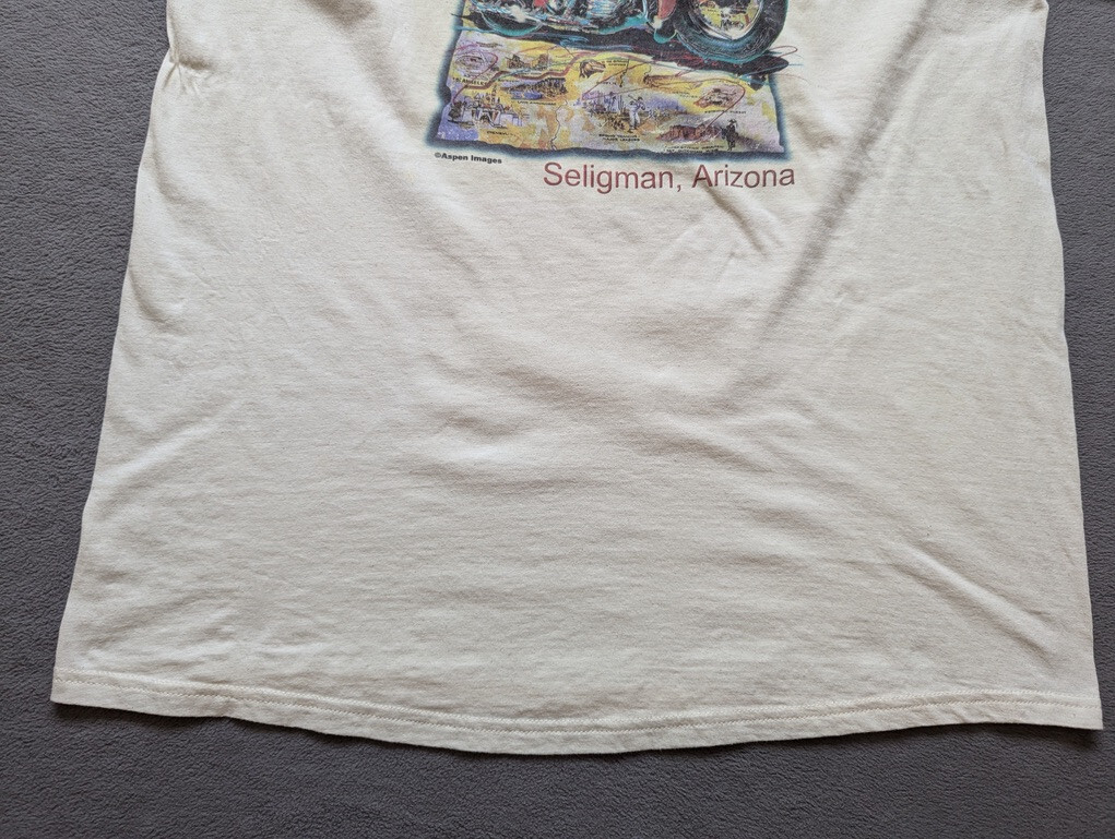 Seligman, Arizona Route 66 gildan beige shirt mens size xl | eBay