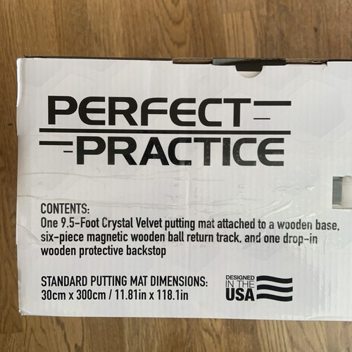 New Perfect Practice Collegiate Putting Mat 9'6" Dustin Johnson Golf ...