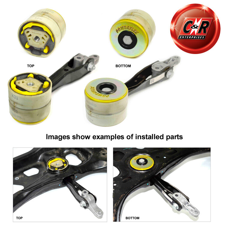 Powerflex Black FrLow EngMnt Hybrid Bush Large For VW Passat B8 13 ...