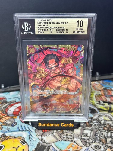BGS 10 One Piece Gol D Roger Emperors in the New World Japanese OP09 ...