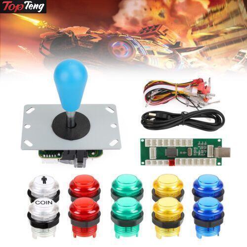 1Player LED Arcade DIY Part Kit USB Encoder to PC Video Games Gamepads ...