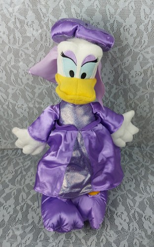 Princess Daisy Duck Purple Dress Disney Donald Mickey 20" Plush Stuffed ...