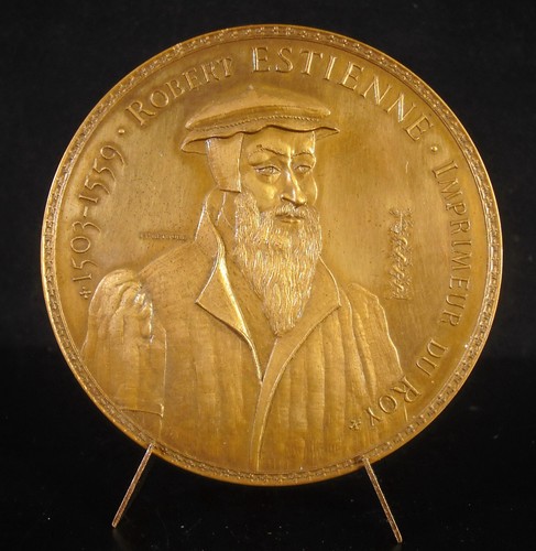Robert Estienne King's Printer Medal 1503-1559 Lexicographer | eBay