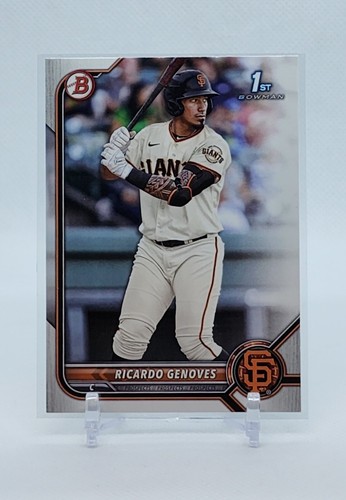 2022 Bowman Baseball Prospect RICARDO GENOVES 1st Bowman GIANTS #BP-60 ...
