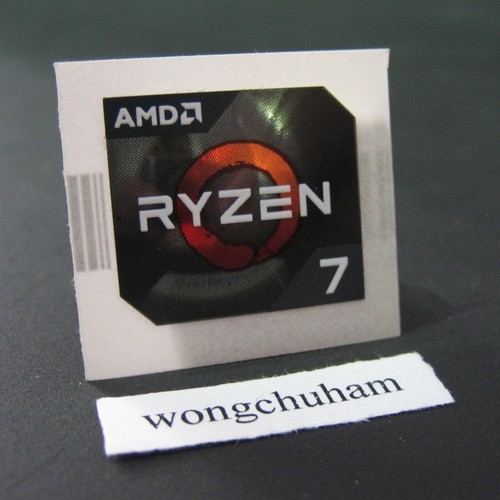 AMD RYZEN 7 sticker 17mm x 19mm #202211241516 | eBay