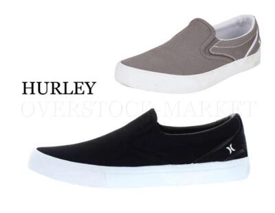 NEW! MENS HURLEY ARLO SLIP ON CANVAS SHOE WITH SOFT CUSHIONED FOOTBED ...