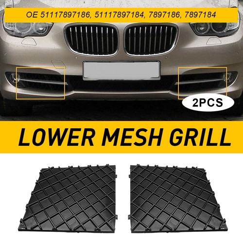Front Bumper Lower Grille Mesh Covers For 2004-2010 BMW 528i xDrive ...