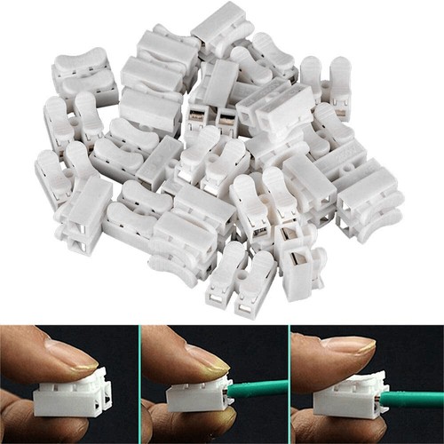 100Pcs Car Electrical Cable Connectors Quick Splice Self Locking Wire ...