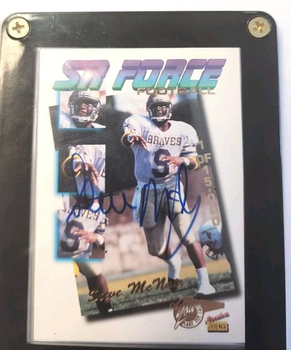 Steve McNair Autograph SR Force Rookie Card | eBay