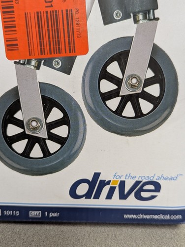 Drive Medical 10115 Swivel Lock Walker Wheels, 5", 1 Pair | eBay